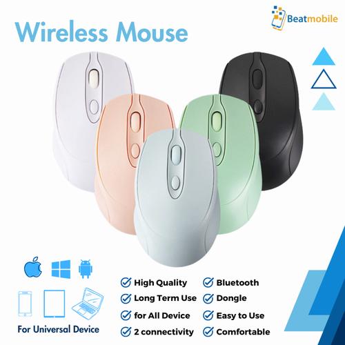 Promo Mouse Bluetooth Wireless Dual Mode Connection 2in1 Miniso Silent ...