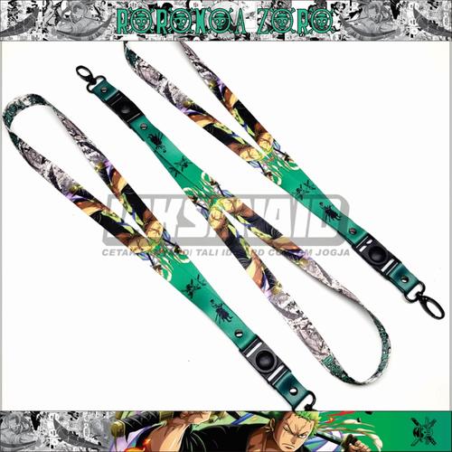 Jual LANYARD TALI ID CARD ONE PIECE RORONOA ZORO FULL PRINT - Kota ...