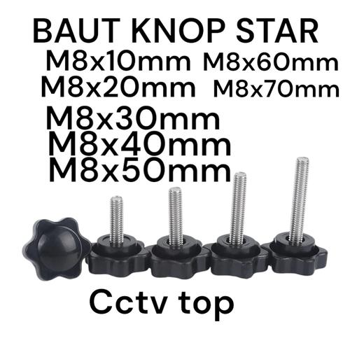 Jual BAUT KNOP STAR M8 X 30 40 50 60 70 - M8X30MM - Jakarta Barat ...