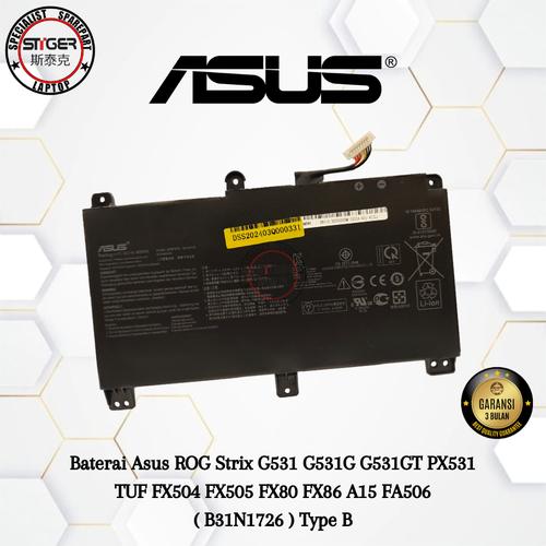 Jual Baterai Asus ROG Strix G531 G531G G531GT G531GD B31N1726 - Jakarta ...