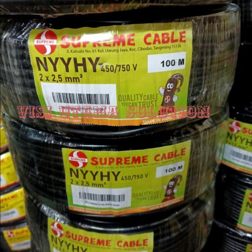 Jual KABEL SUPREME /CABLE SUPREME 2 x 2,5 mm 100 meter 450/750volt ...