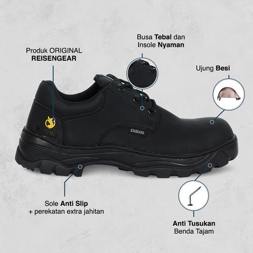 Promo REISEN GEAR - STANDARD TALI | SEPATU SAFETY STANDARD DENGAN TALI ...