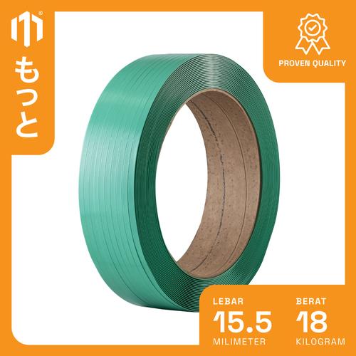 Jual Tali Strapping Band 15,5MM / 18KG Hijau - PET - 1 Roll - Tali ...