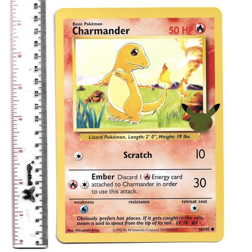 Jual Kartu Pokemon Charmander Jumbo Card Besar 25th Anniversary ...