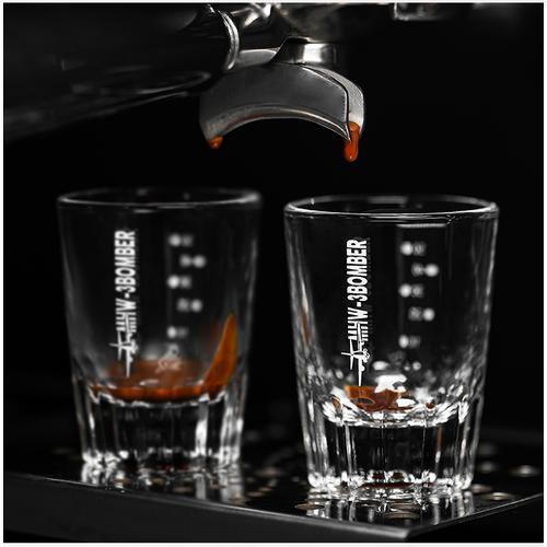 Promo MHW-3BOMBER Espresso Shot Glass 50ml / OZ Cup Glass Measuring Cup ...