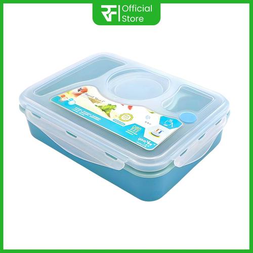 Jual Lunch Box 4 Sekat Kotak Makan 1200ml Dengan Wadah Sayur - 5371 ...