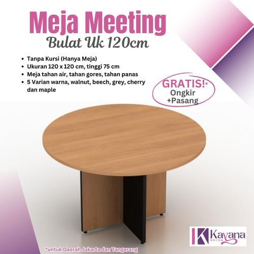 Jual Meja Rapat Meeting Conference Table Bulat 120 Cm Modera Murah ...