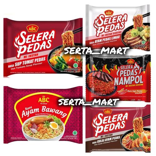 Jual Mie ABC Selera Pedas - Mi Instan Gulai / Sup Tomat / Pedas / Limau ...