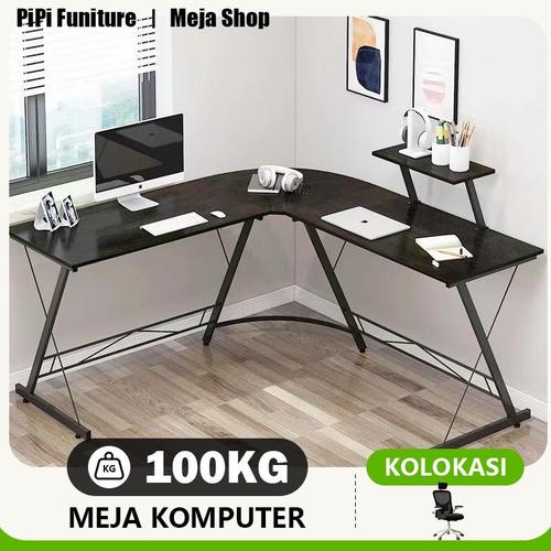 Jual Pipi Furniture L Shaped Meja Kantor / Meja Kantor Serbaguna Meja ...