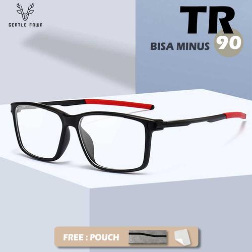 Promo Frame Kacamata Style Kotak Sporty Simple Bisa Minus Bahan Tr90 ...