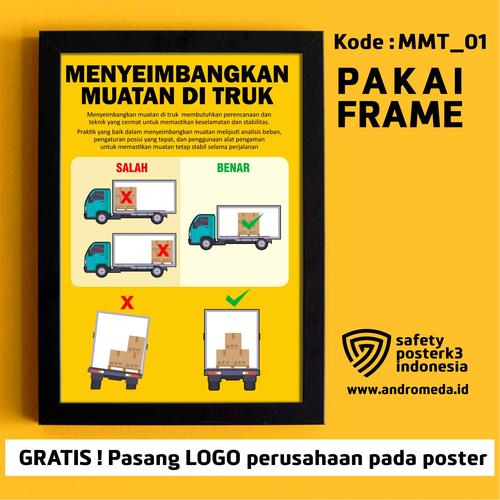 Jual Safety Poster Slogan K3 Menyeimbangkan Muatan Di Truk Posisikan ...
