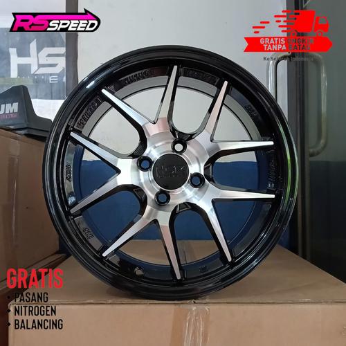 Jual Velg Mobil brio agya calya vios yaris dll HSR HYURA Ring 16 Lebar 7 Lubang 4x100 VELG HSR ...