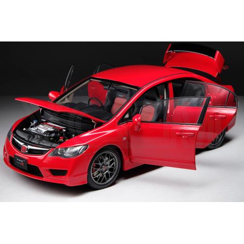 Jual 1/18 WELL HONDA CIVIC FD2 RED DIECAST MINIATUR NOT AUTOART LCD IG ...