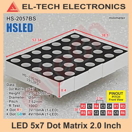 Jual 5x7 5x8 8x8 Dot Matrix 2.0" 2.1" 2.38" 2.4" Inch LED Digital ...