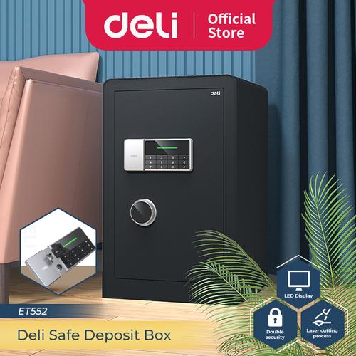 Promo Deli Brankas Besi Digital Safe Box Double Unlocking 38x36x60 ...