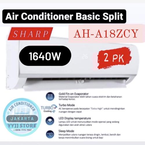Jual AC Split SHARP AH-A18ZCY 2 PK Standard Basic 18ZCY - Unit Only ...