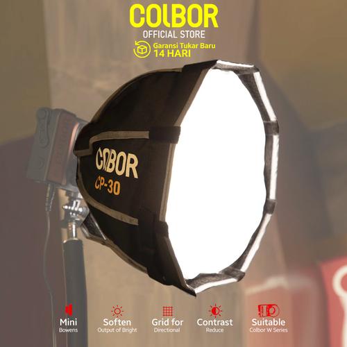 Promo Colbor CP30 Softbox Parabolic Mini Bowens Light Studio 30cm Cicil ...