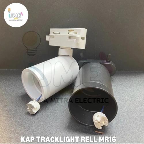 Jual Kap Lampu Track Rell Mr16 Tracklight Rell Mr16 Kosongan - Putih ...