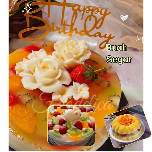 Jual Puding buah segar | Fruit pudding hampers - fruit rose - Jakarta ...