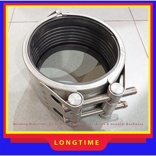 Jual IMPA 614185 Pipe Clamp Straub 150A Klem Rubber EPDM 150A Sleeve ...