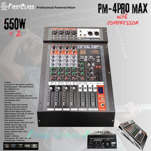Jual Power Mixer First Class PM-4PRO MAX / PM 4 PRO MAX 4 Channel With ...