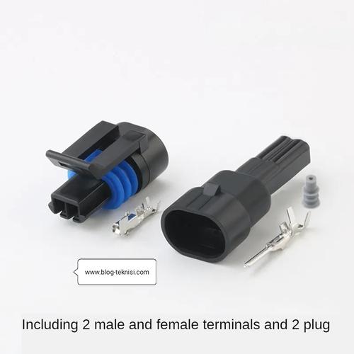 Jual Delphi 2 Way Female Metri-Pack 150 Series Sensor Connector ...
