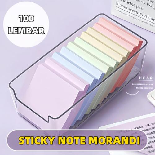 Jual 100 Lembar Morandi Color / Sticky Note / Memo Label / Sticker ...