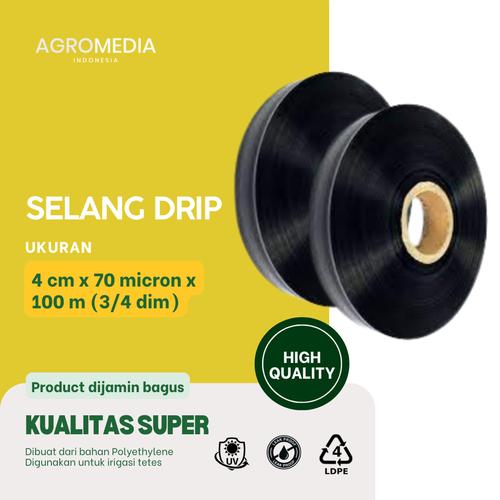 Jual Selang Drip Irigasi 70 Mikron HYDROSOL Lebar 4 cm / Panjang 100 ...