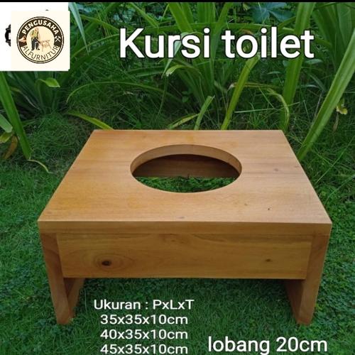 Jual Korsi Toilet kursi duduk lansia bangku kayu kloset duduk kursi ...
