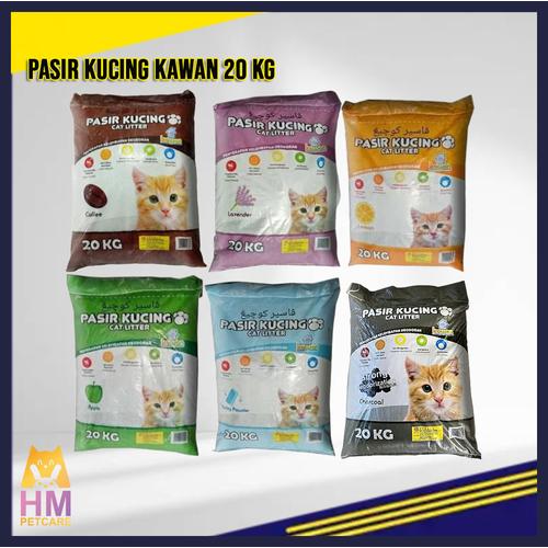 Jual Kawan Pasir Kucing Gumpal Dan Wangi Bentonite 20KG | Kawan Cat ...