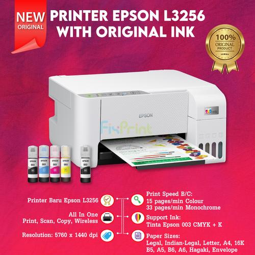 Promo Epson L3250 WiFi All in One Ink Tank Printer - L3256 PUTIH, Tanpa ...