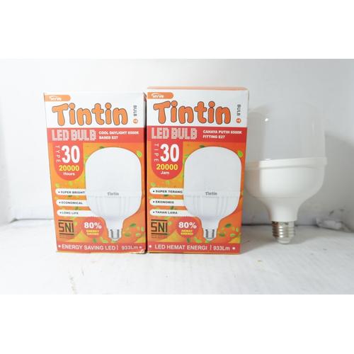 Jual Lampu LED Bulb Tintin 30 Watt Cool Daylight 6500K Based E27 ...