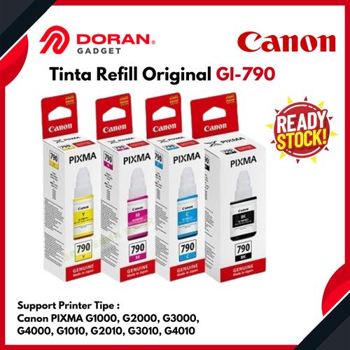 Jual Tinta Canon GI790 GI-790 Refill Printer G1000 G1010 G2010 ORIGINAL ...