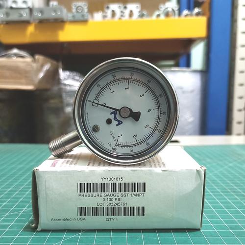Jual Pressure Gauge MERCK MILLIPORE YY1301015 100 Psi atau 7 kg/cm2 ...