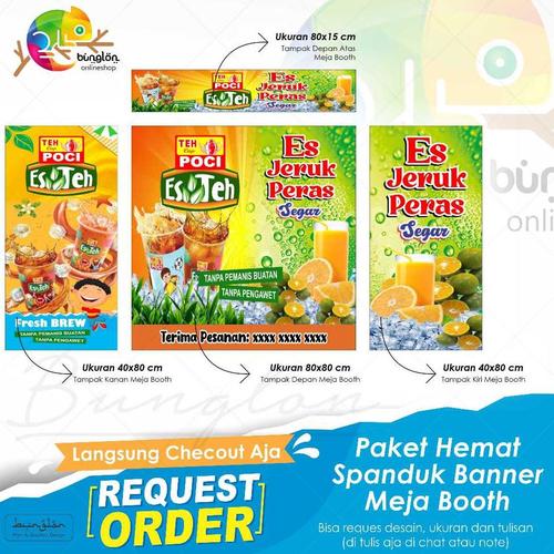 Jual Spanduk Banner Paket Hemat Meja Booth Es Teh Jumbo Berkwalitas ...