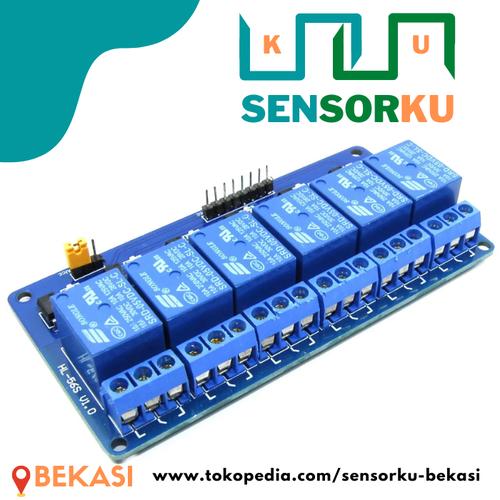 Jual Modul Relay 6 Channel 5V 5 Volt Isolasi with OPTOCOUPLER 6CH ...