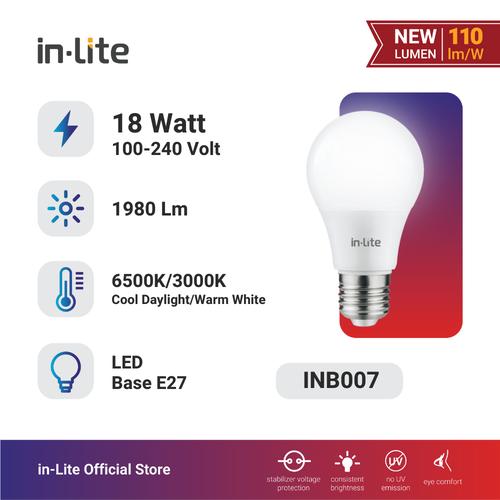 Jual in-Lite LED Lampu Bulb 18 Watt - Putih - Kab. Bekasi - IN - LITE ...