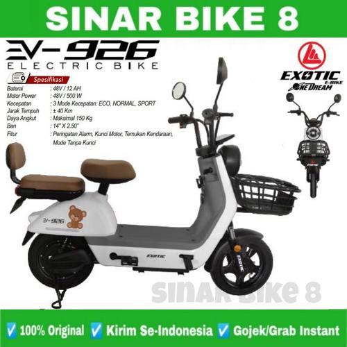 Jual Sepeda Listrik EXOTIC EV 926 BY PACIFIC 500 Watt Electric E Bike - Grey - Kab. Tangerang ...