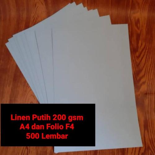 Jual Kertas Linen Putih A4 F4 200gsm 500 Lembar - A4 - Jakarta Utara ...
