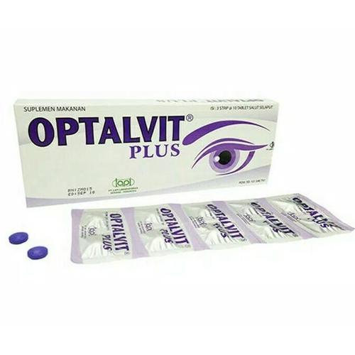 Jual Diminati! Optalvit Plus Suplemen Kesehatan Mata Strip 10 Tablet ...