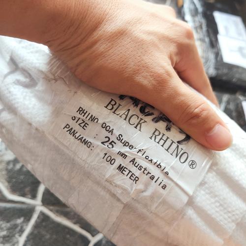Jual Kabel las 25mm potongan 5 meter / 10 meter 15 meter RHINO hitam 25 ...