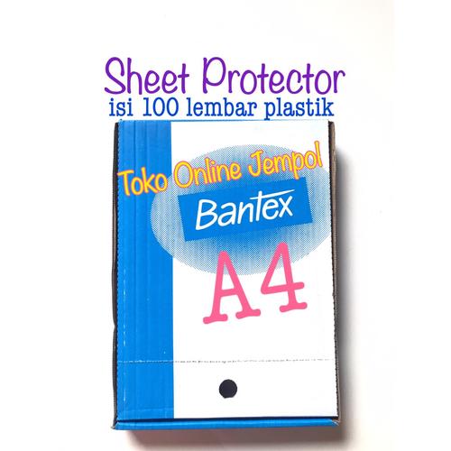 Jual Plastik Pelindung File A4 isi 100 Sheet Protector BANTEX Plastic ...