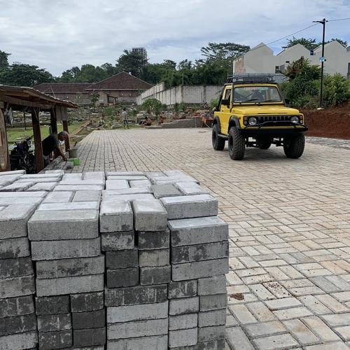 Jual Paving Block/konblok/conblock/Paving bata abu press B tebal 6cm ...