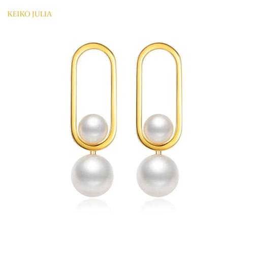 Jual KEIKO JULIA - Geometric Drop Earrings - Anting Wanita Mutiara ...