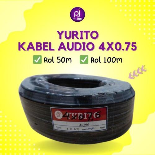 Jual Kabel Audio 4x0.75 Serabut Tembaga Panjang 50 100 Meter Yurito ...