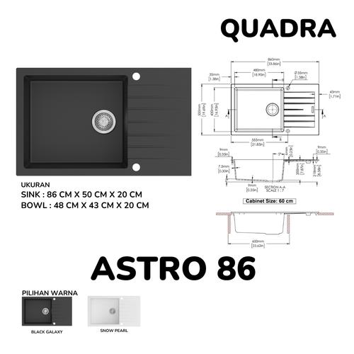 Promo Quadra Kitchen Sink Granite - Bak Cuci Piring Granit Astro 86 ...