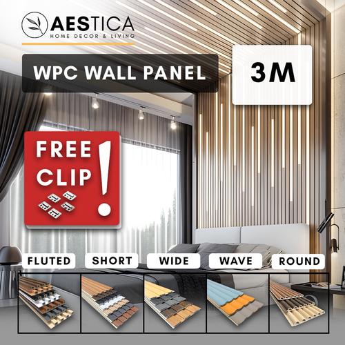 Promo WPC WOOD PANEL 3M | AESTICA | DEKORASI DINDING | KISI KISI KAYU ...