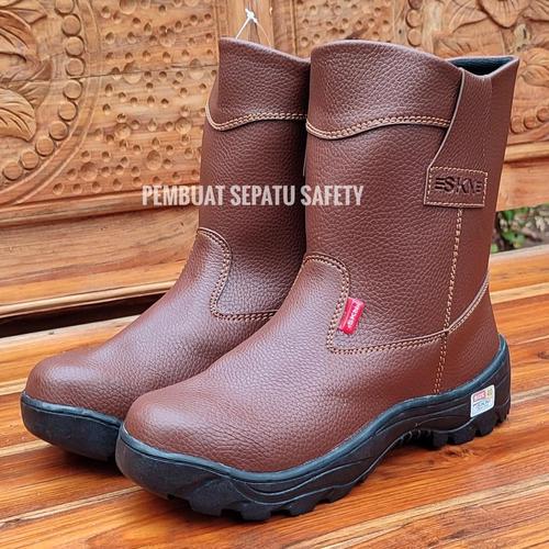 Jual Sepatu Septi Saveti Safety Boot King Shoes SKN Ujung Besi Kulit ...