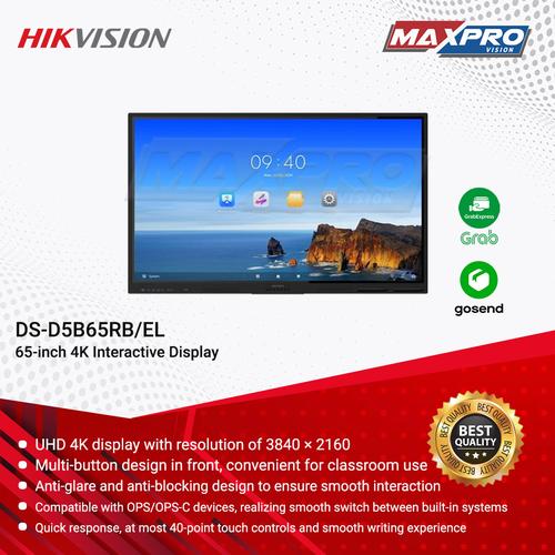 Jual DS-D5B65RB/EL - HIKVISION 65 INCH MONITOR 4K INTERACTIVE DISPLAY ...