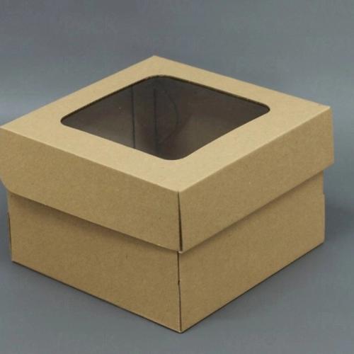Jual kardus karton jendela mika packaging kotak box nasi kur tart ...